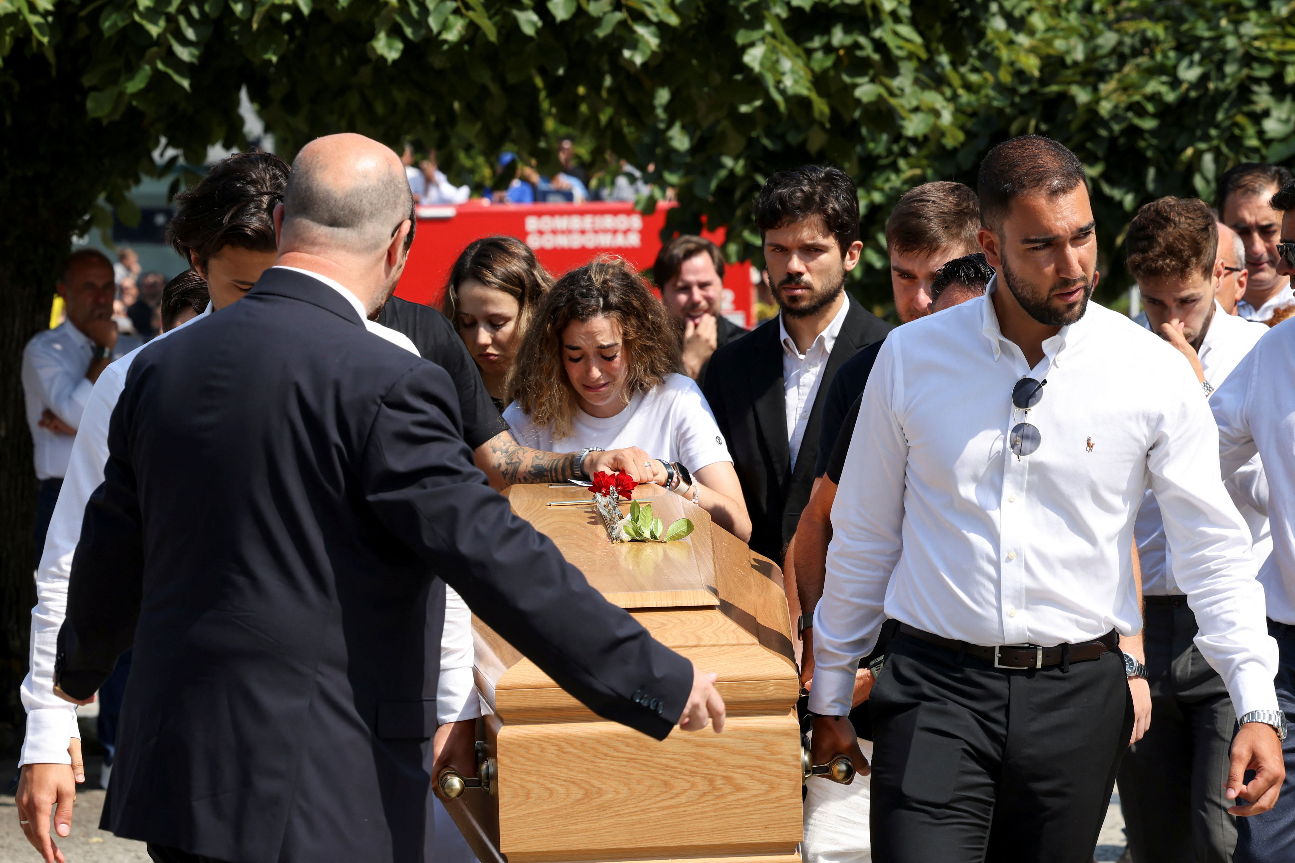 Diogo Jota funeral latest: Liverpool stars join footballer’s wife to ...