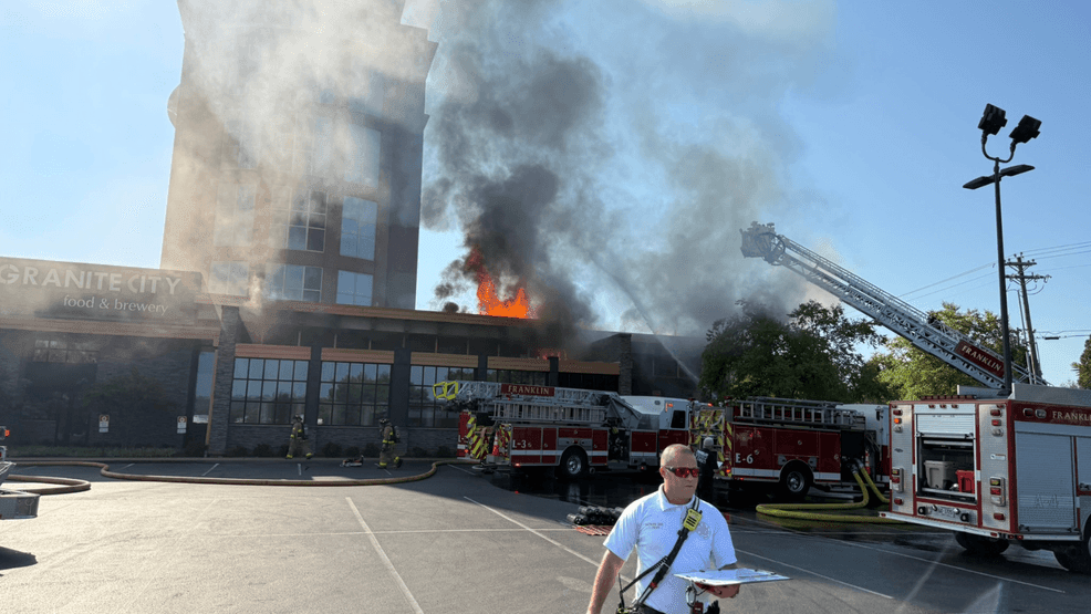 Multiple agencies respond as fire strikes Granite City Food & Brewery ...