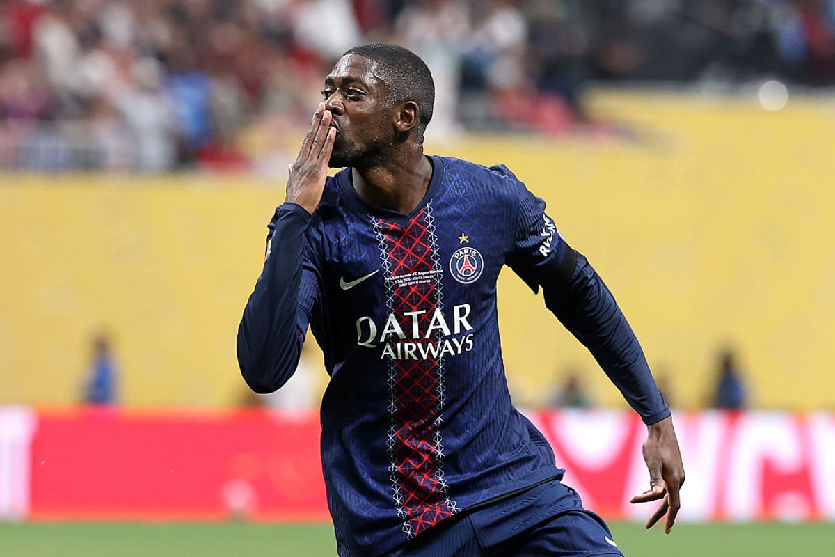 Ousmane Dembele celebrates PSG goal with Diogo Jota tribute