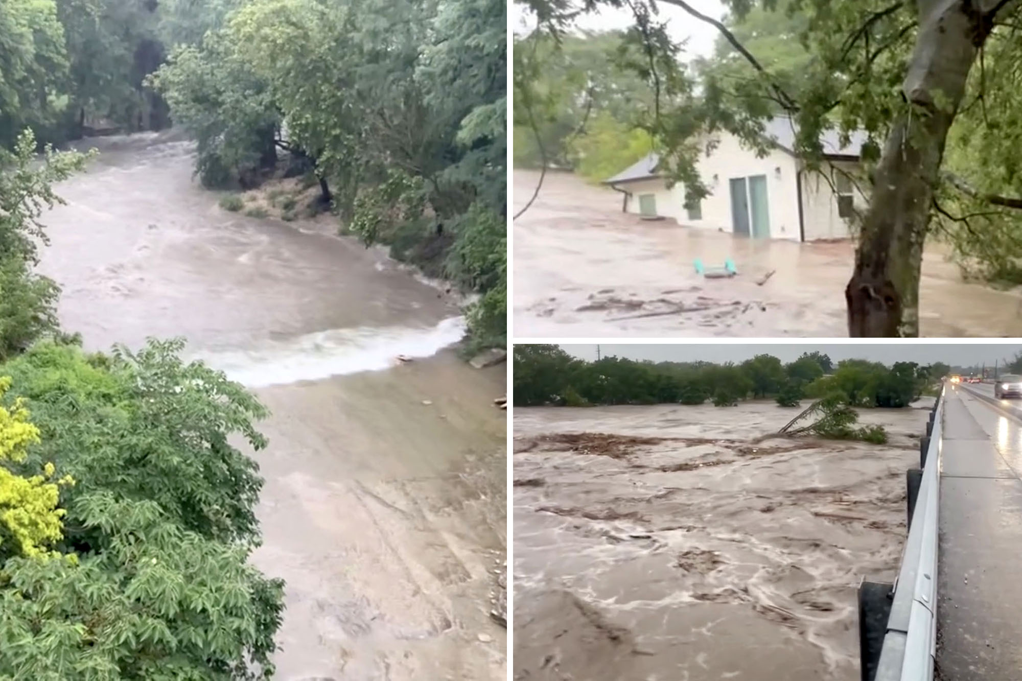 Wild video shows entire house with cat inside floating away in Texas ...