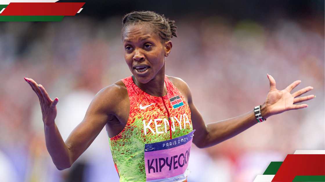 Kenya's Faith Kipyegon breaks 1500m world record for the third time