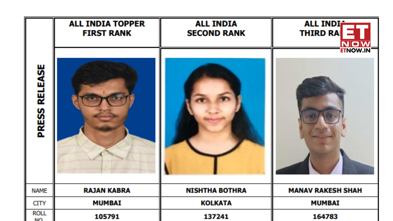 ICAI CA Final Merit List 2025: Rajan Kabra is the all India topper; Meet the CA Final rank holders