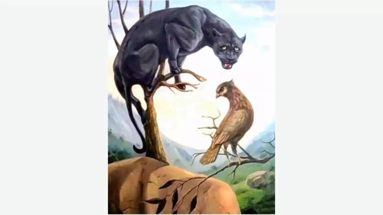 Optical illusion personality test: Animals or woman's face? What you ...
