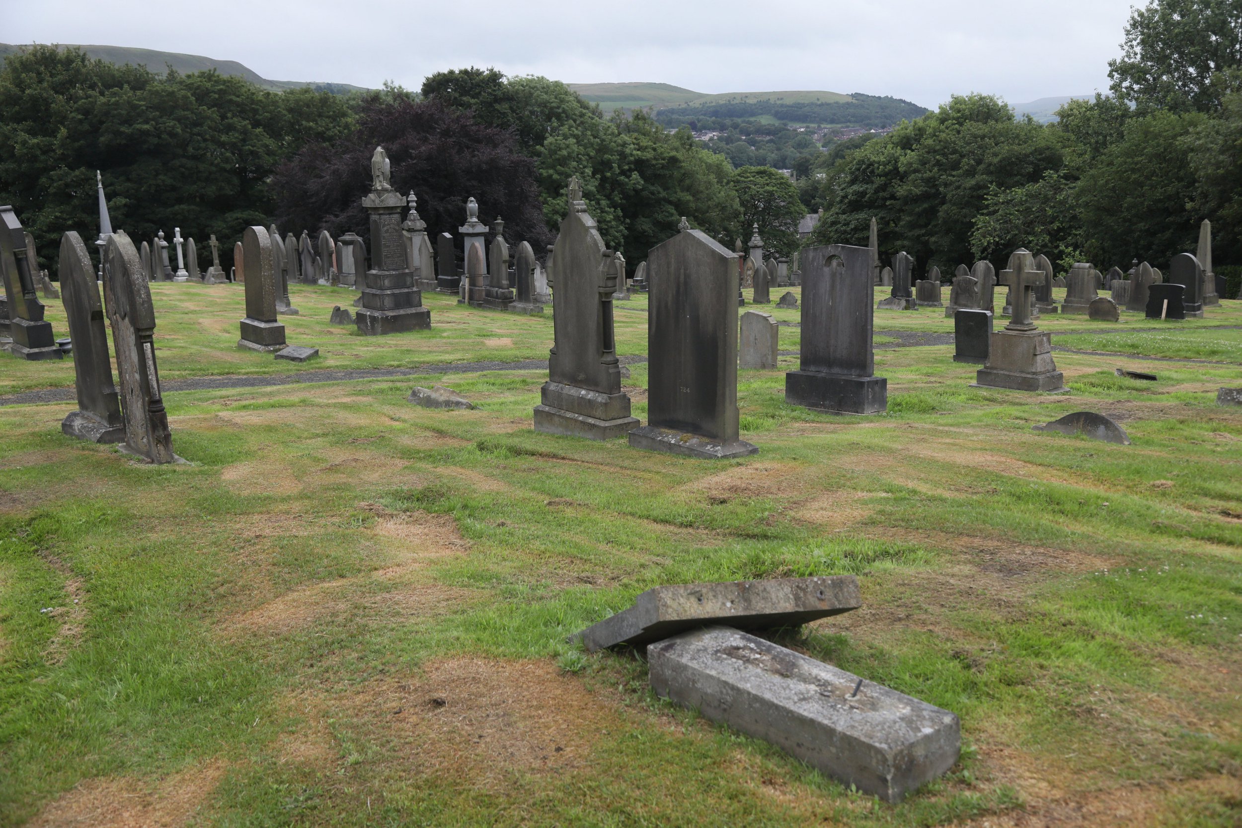 Boy, four, killed after being crushed by gravestone