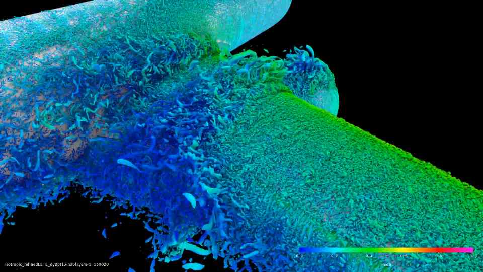 Simulación de la NASA: así se comporta el aire alrededor de un ala en ...