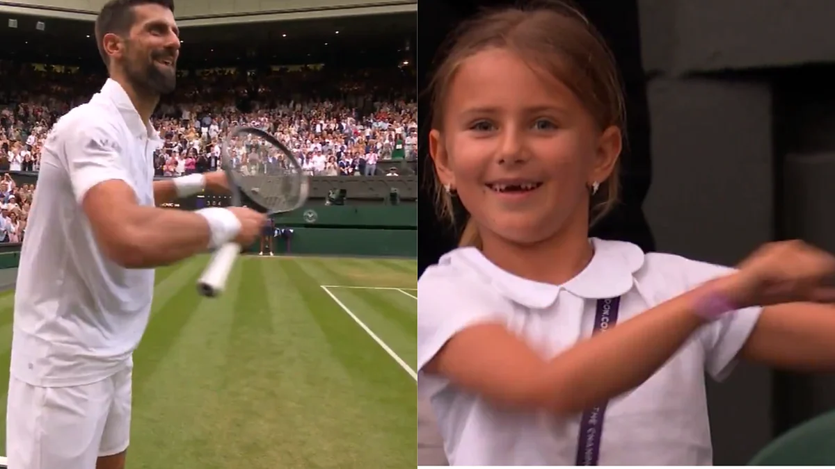 Wimbledon 2025: Novak Djokovic's Daughter Tara Mimics Her Father's ...