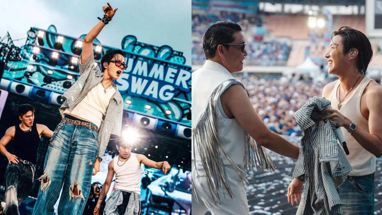 After BTS' Suga, J-Hope Joins PSY On Stage At Summer Swag This Year ...