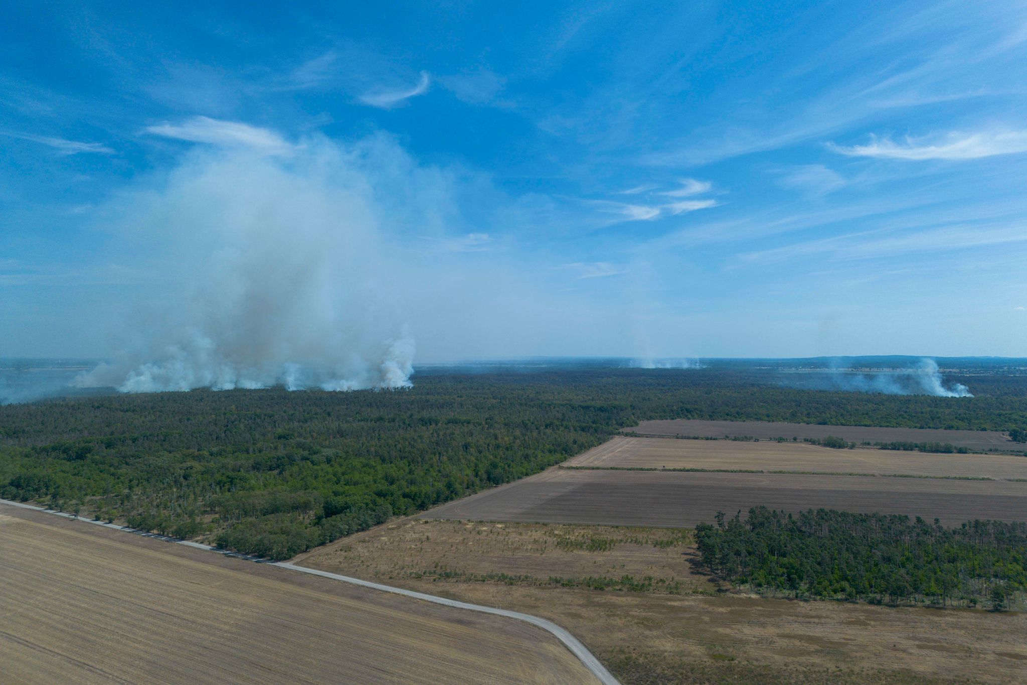 Landratsamt: Bis zu 2.100 Hektar in Gohrischheide verbrannt