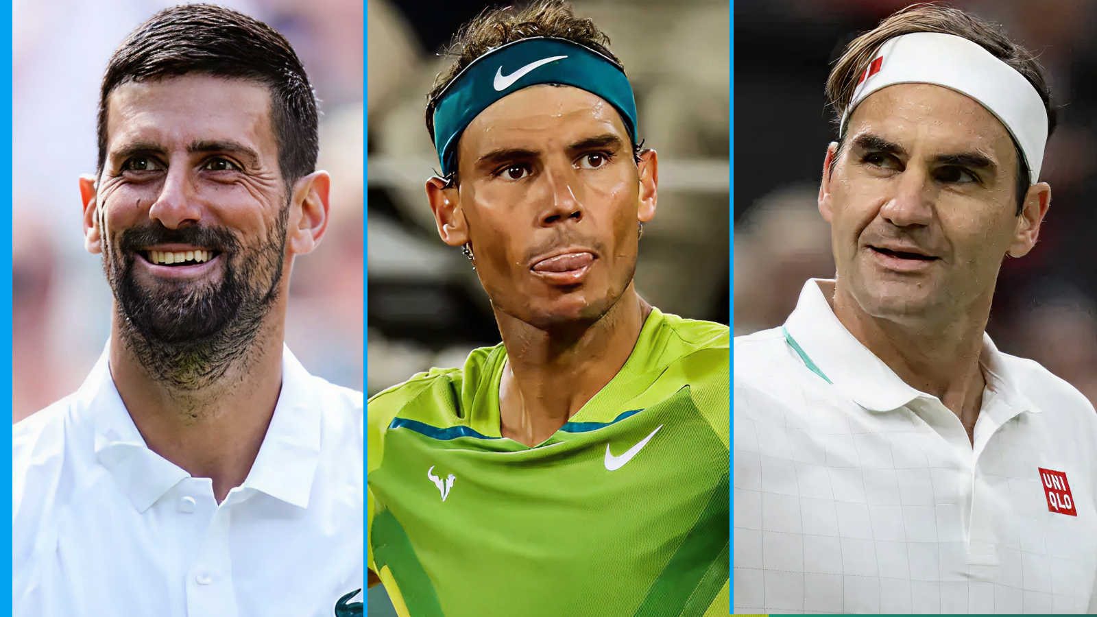 Novak Djokovic v Rafael Nadal v Roger Federer Compared: Match wins at ...