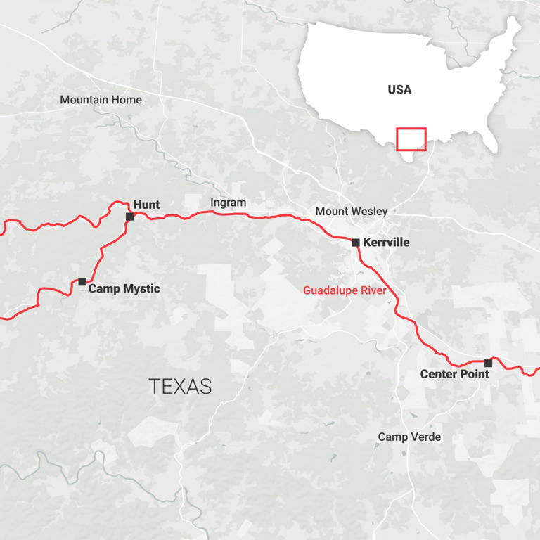 Texas flood maps show how deadly disaster unfolded