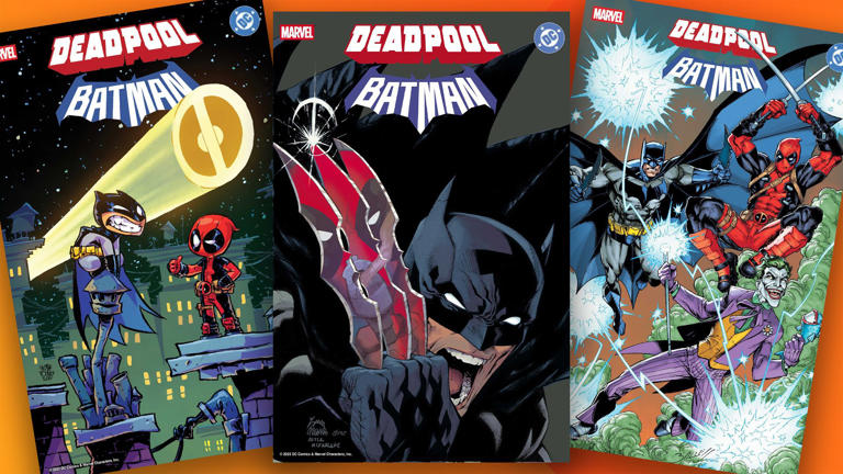 The new Batman x Deadpool comic covers are pure genius