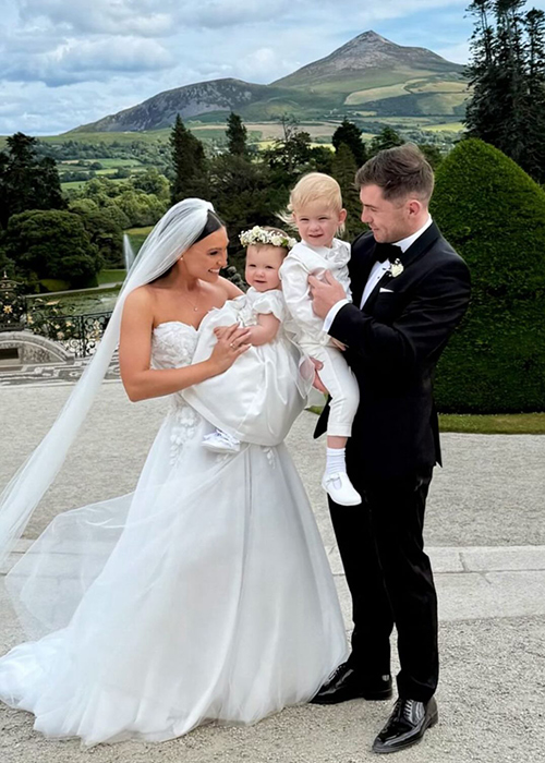 Rugby WAGs nail wedding guest style as Leinster's Luke McGrath ties the ...