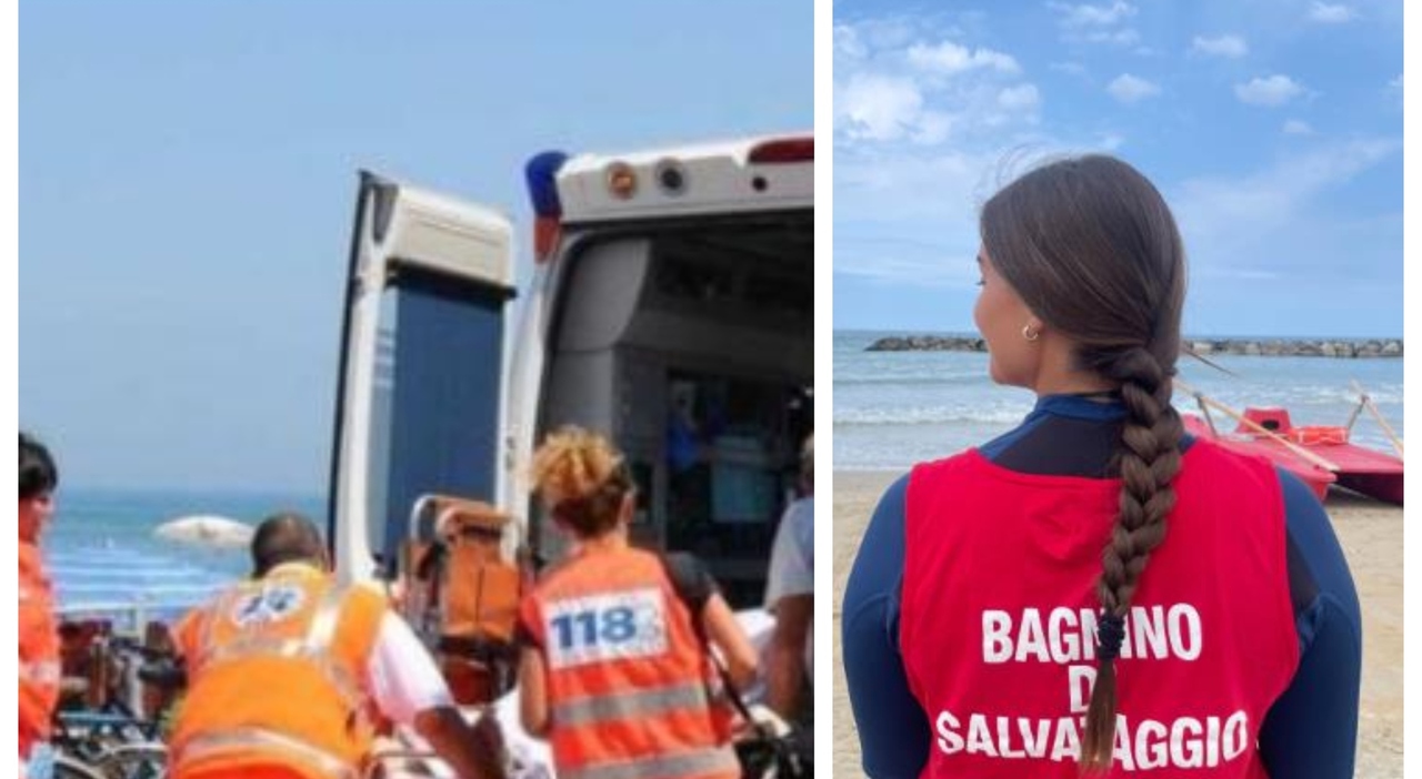 Civitanova, coppia rischia di affogare in spiaggia libera, la baywatch ...