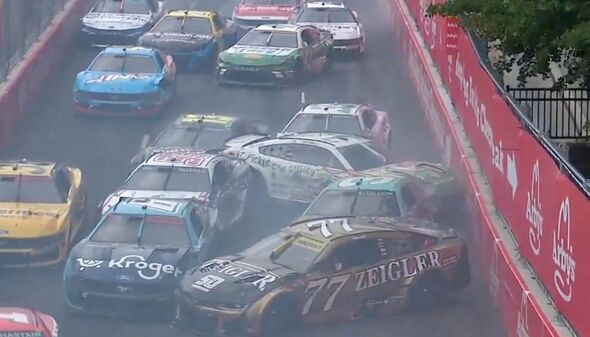NASCAR's Chicago street race red-flagged after 3 laps thanks to huge wreck