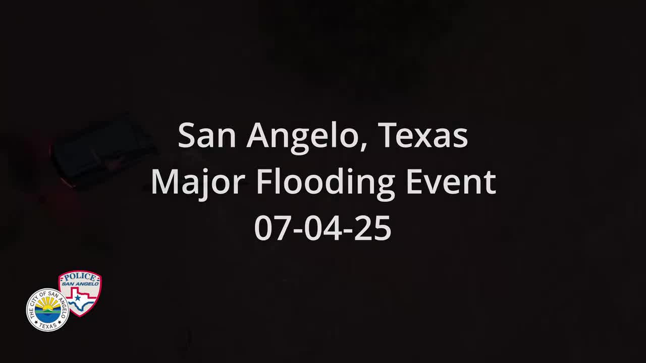 San Angelo Police releases gripping drone footage of July 4 flood rescues