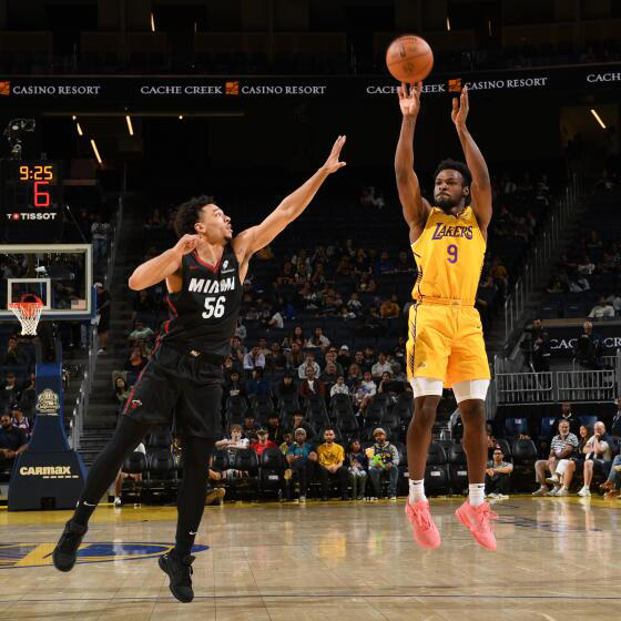 Bronny James scores 10 in his summer league debut as Lakers beat Heat