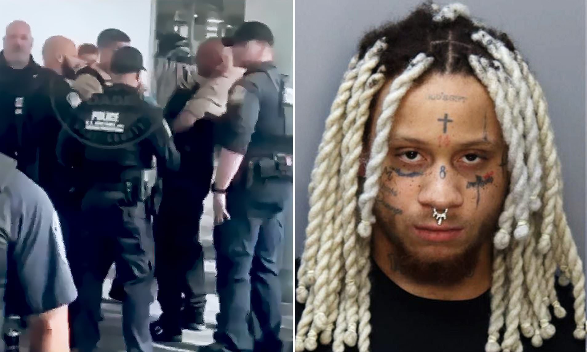 Famous rapper is handcuffed and arrested while trying to board a flight ...