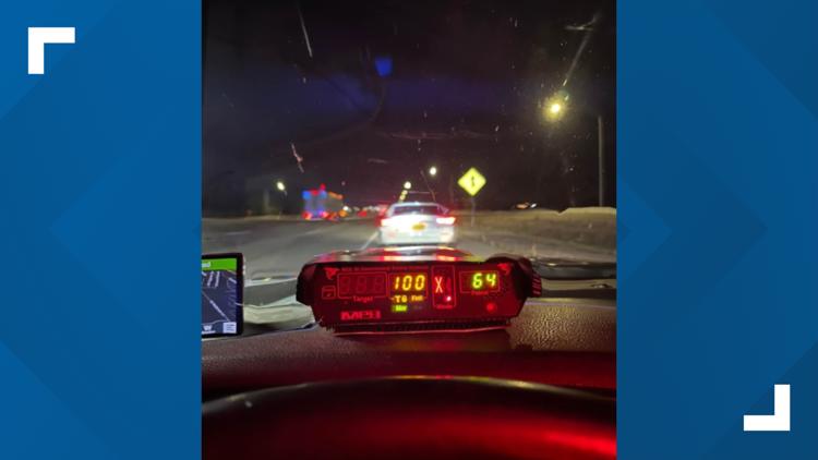 Driver arrested for DUI after being clocked at 100 MPH on Interstate 84