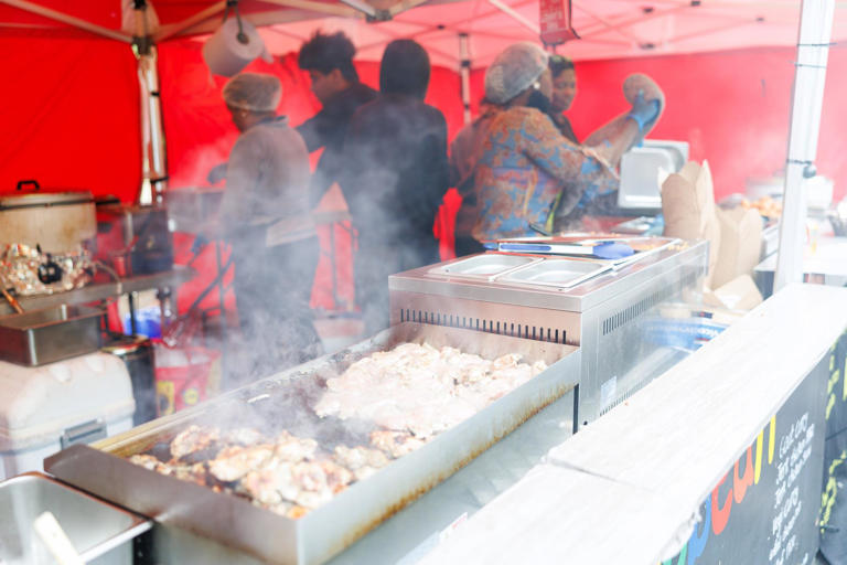 Pictures of people enjoying delights of Southsea Food Festival