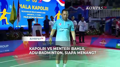 Kapolri Jenderal Listyo Vs Menteri Bahlil Adu Badminton Bareng Marcus ...