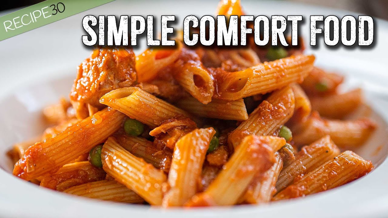 Penne Pasta with tuna and peas - Penne tonno e piselli