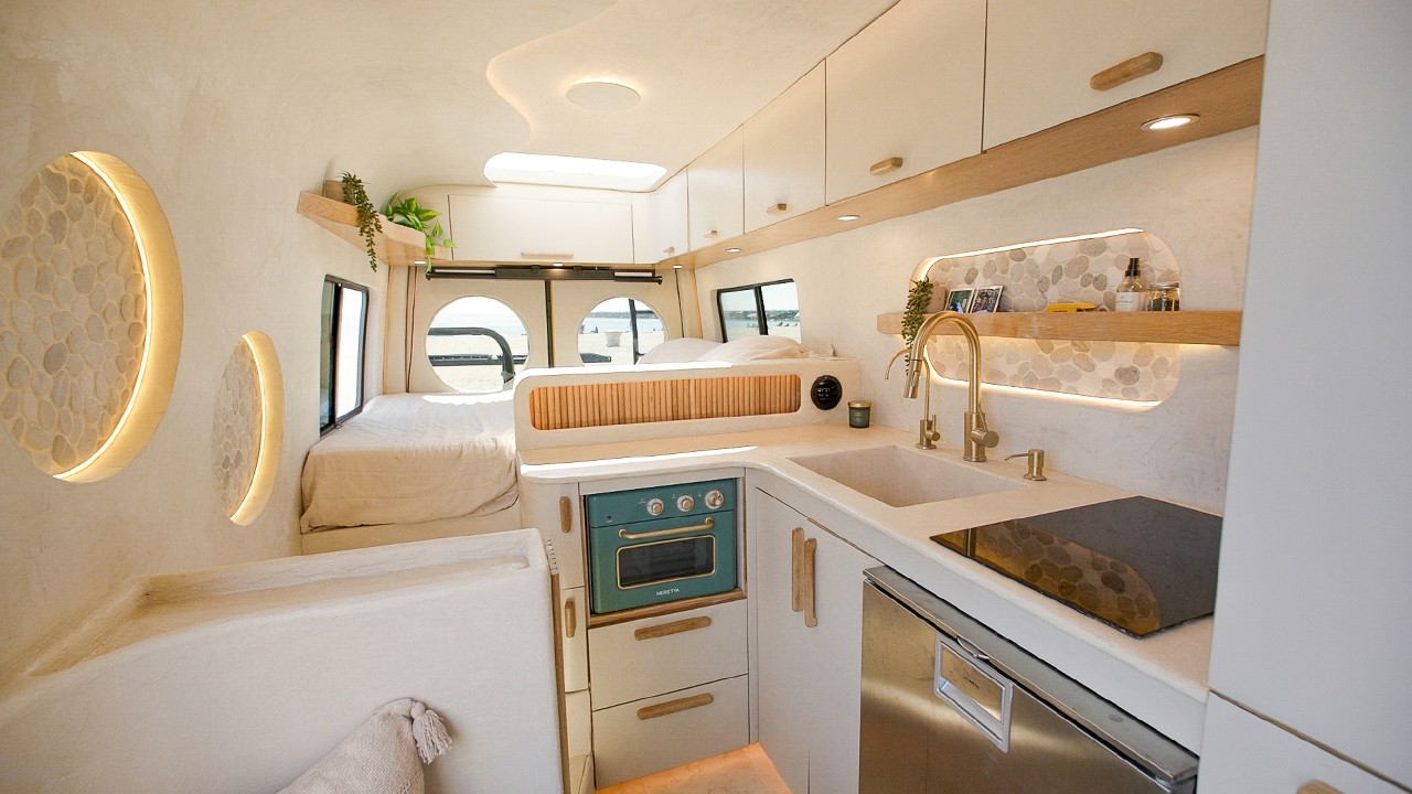 Her stunning van conversion is the best I’ve ever seen!