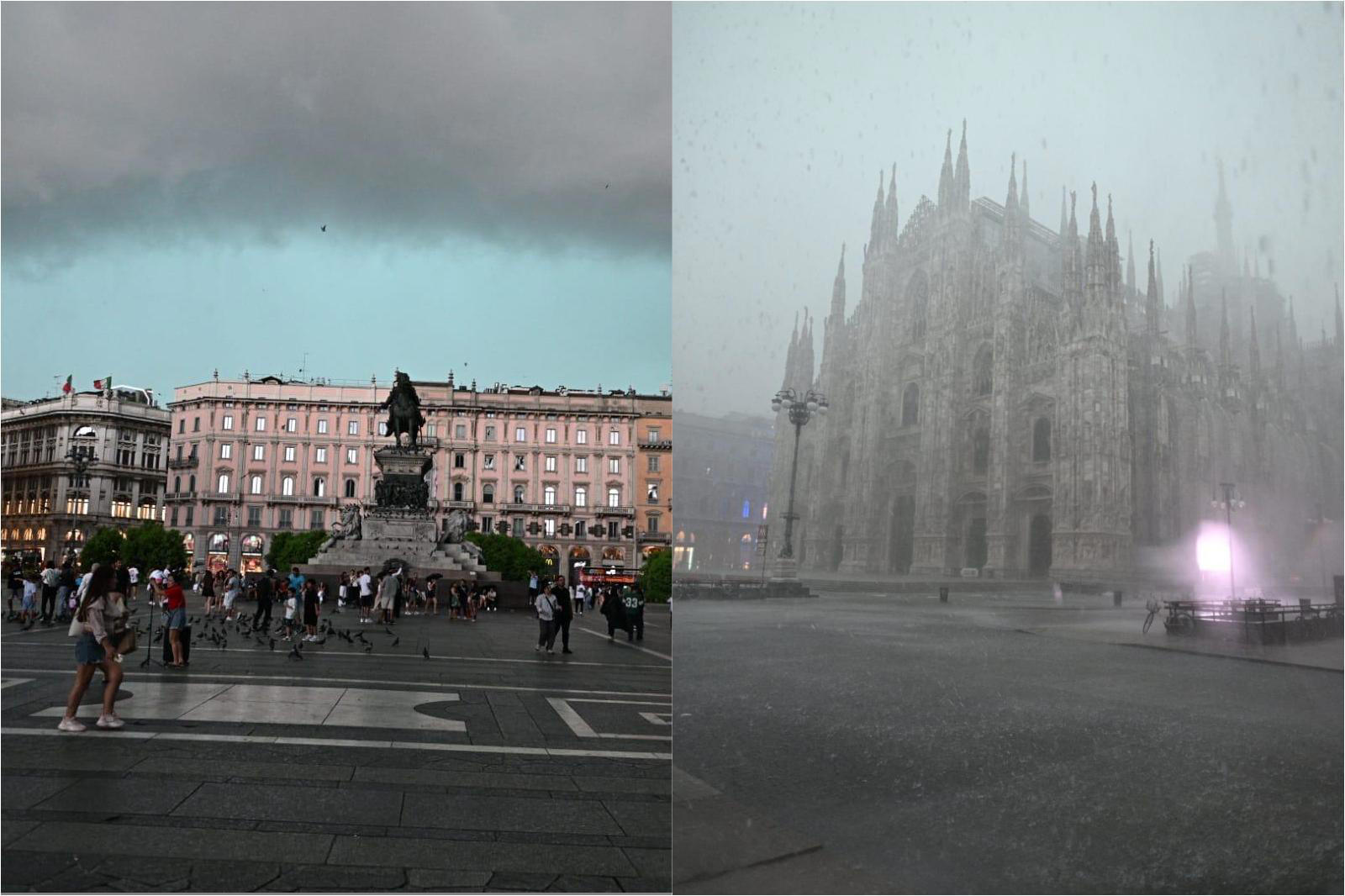 Bomba d’acqua su Milano: nubifragio con raffiche di vento e fulmini. In ... Bomba d’acqua su Milano: nubifragio con raffiche di vento e fulmini. In ...