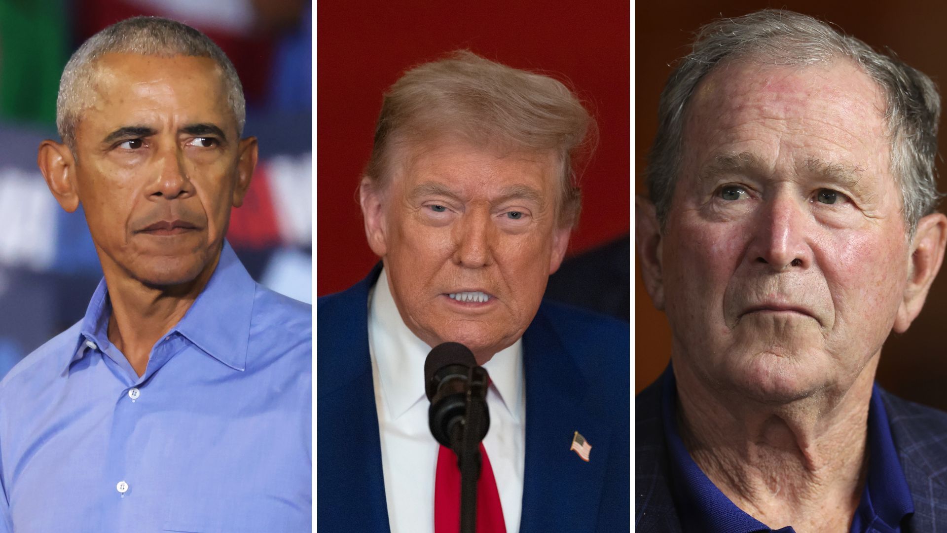 Obama and Bush unite against Trump