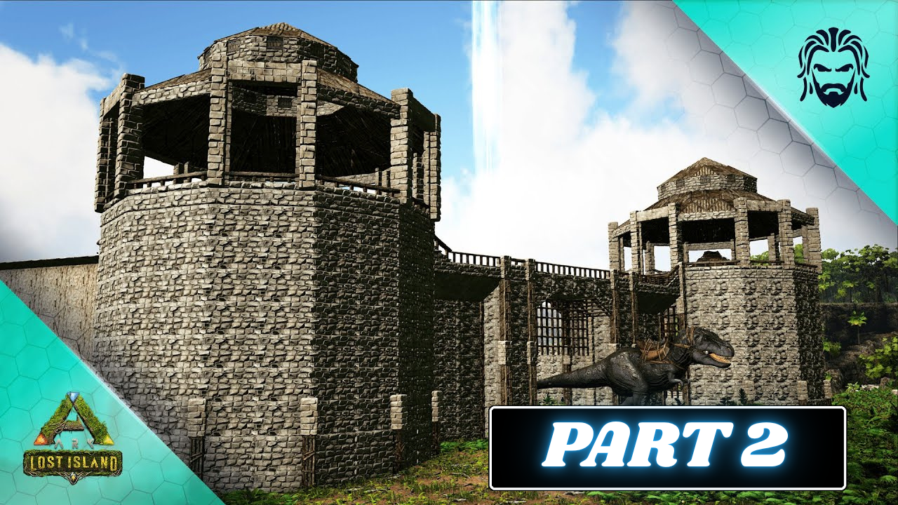 Building a Gigantic Castle! - ARK Lost Island [DLC E17] Part 2