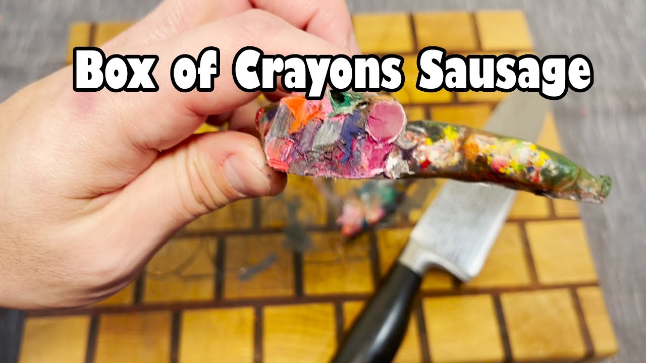 Box of Crayons, Ground Up and Grilled?! (Sausage Experiment)
