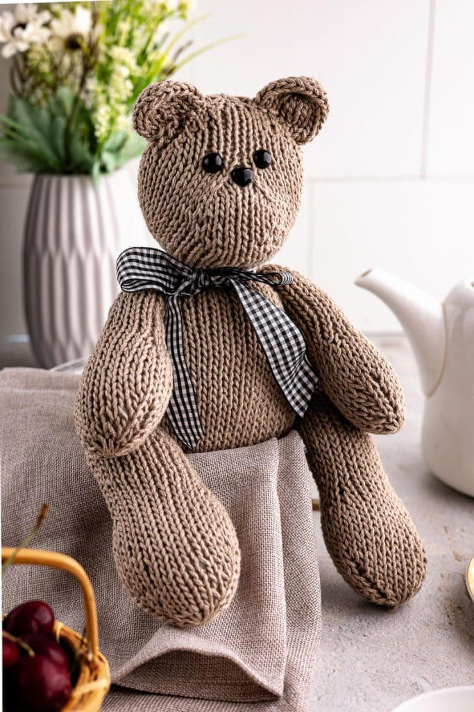 Knit Teddy Bear Pattern - Free