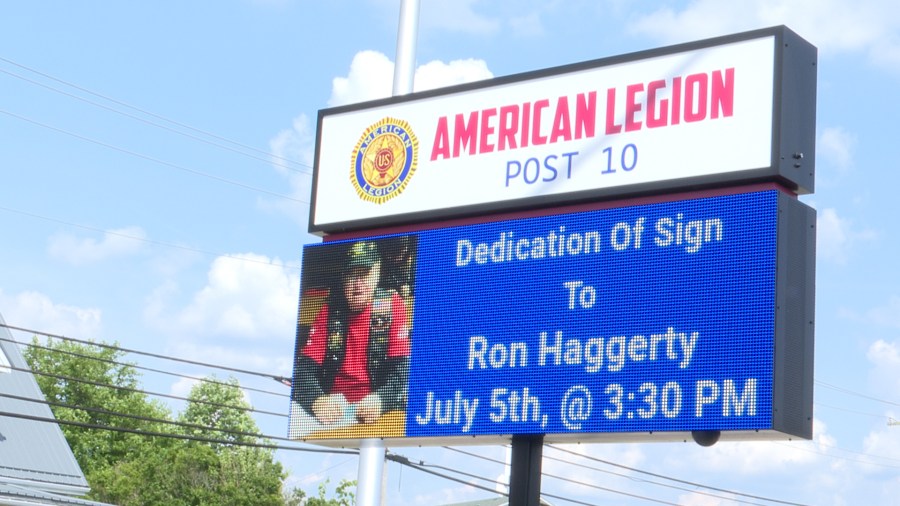 American Legion Post Commander’s memory lives on during digital sign ...