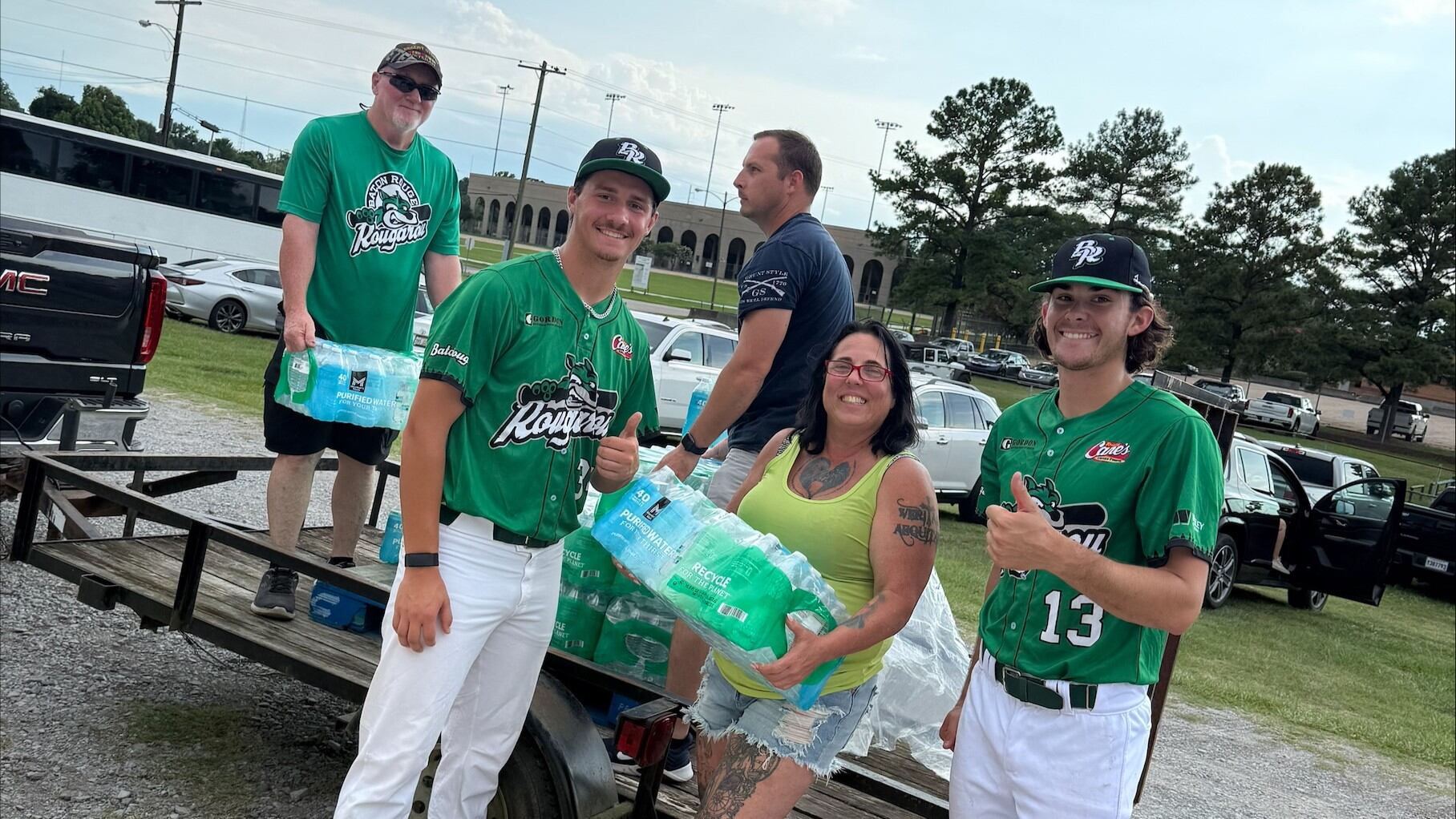 Rougarou baseball team organizes donations for Texas flood