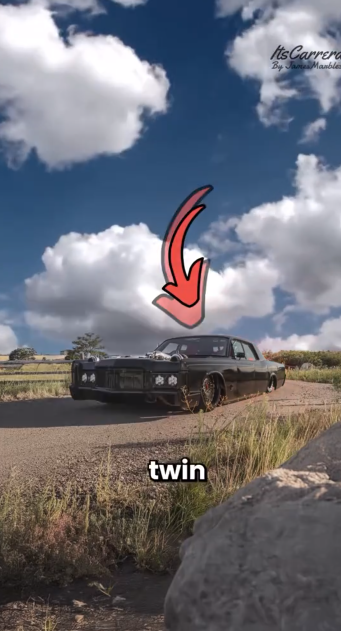This is a Twin-Turbo LS Swapped 1969 lincoln Continental Land Yacht