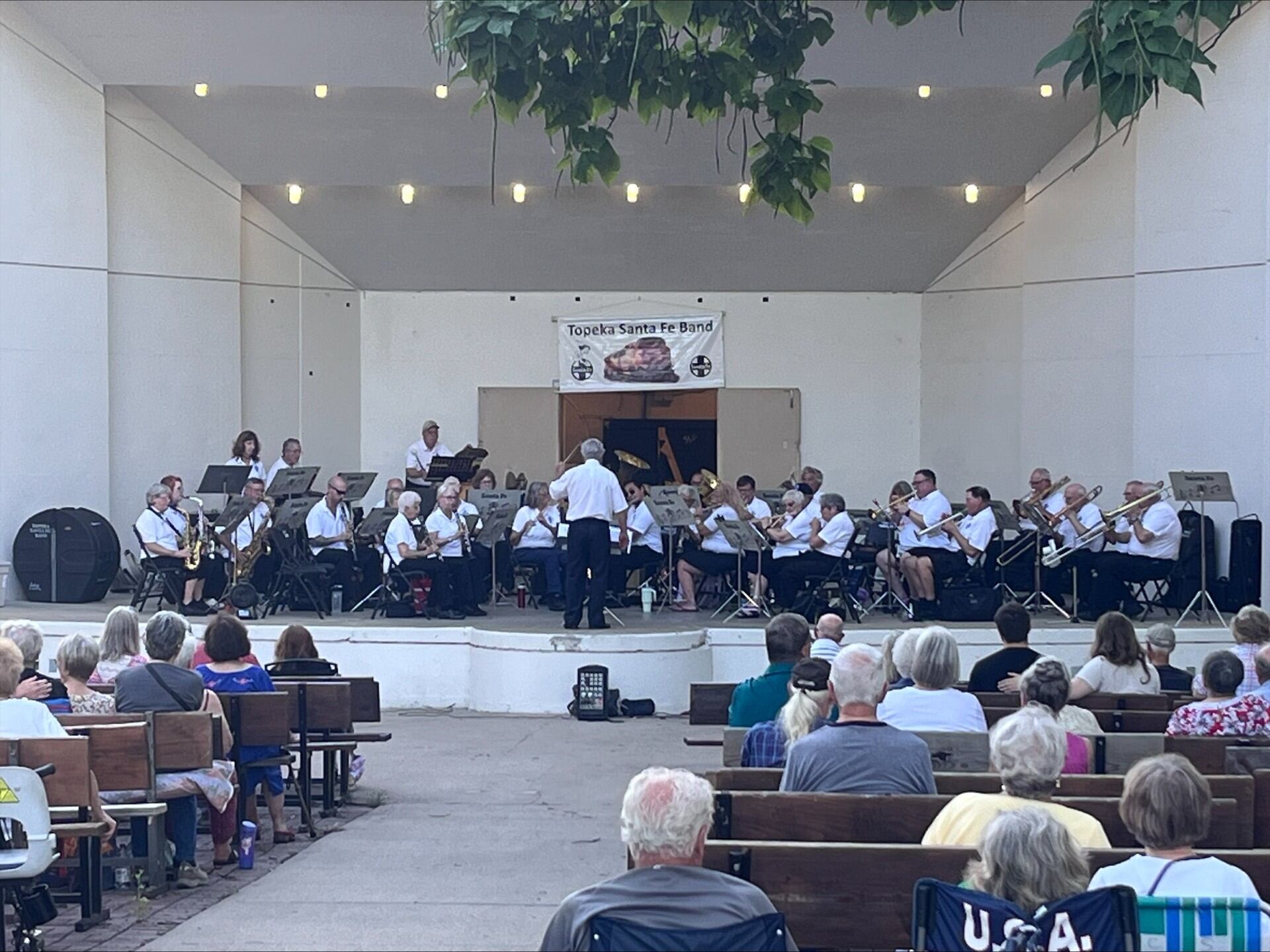 Topeka Santa Fe Band hits the stage at Gage Park Ampitheater