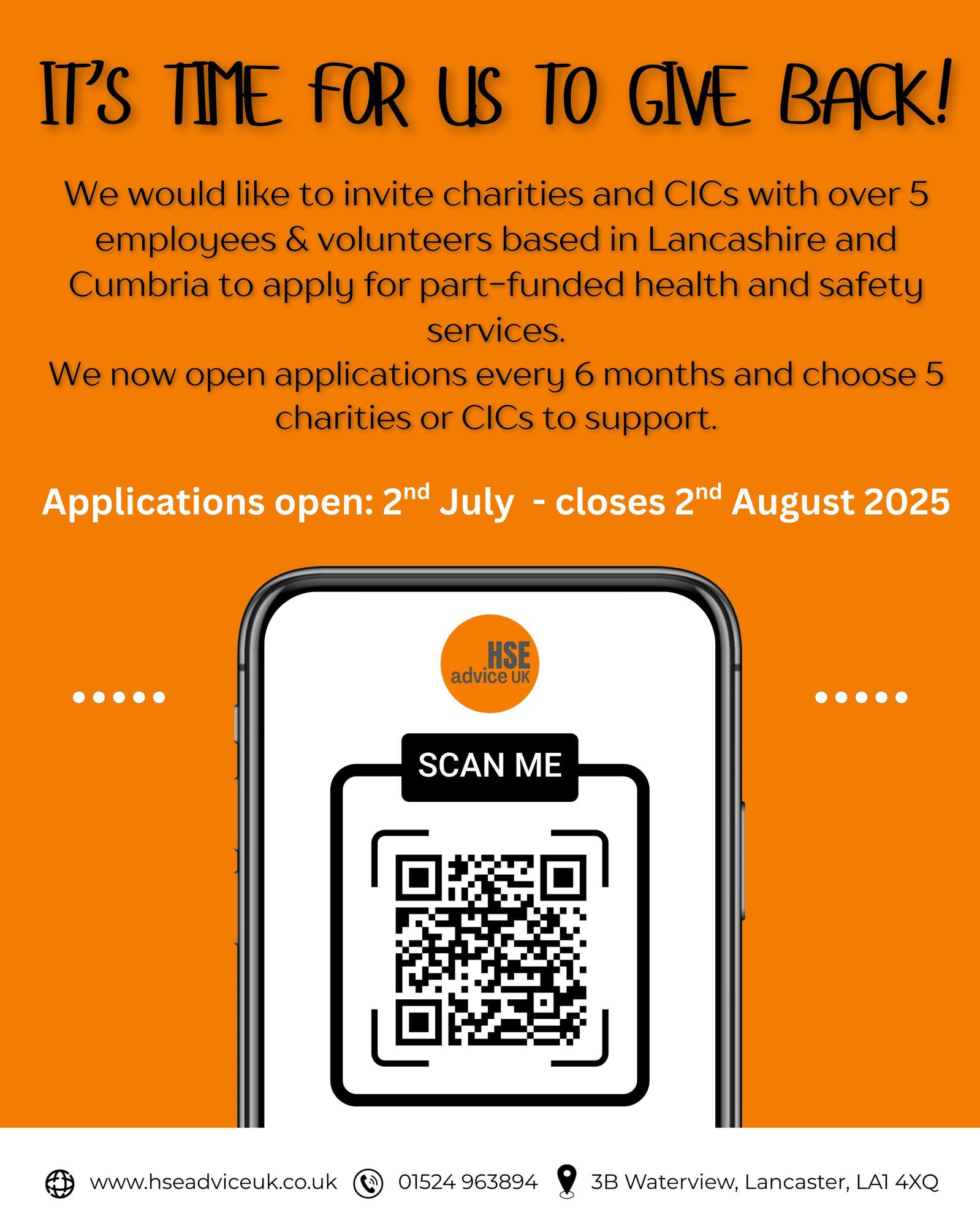 Applications now open for part-funded health and safety services to ...