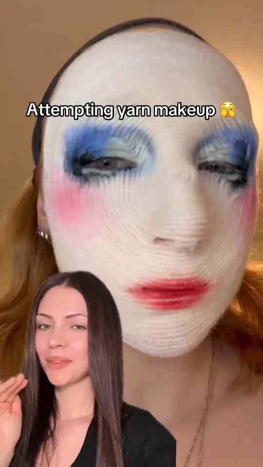 Trying the Yarn Makeup Trend