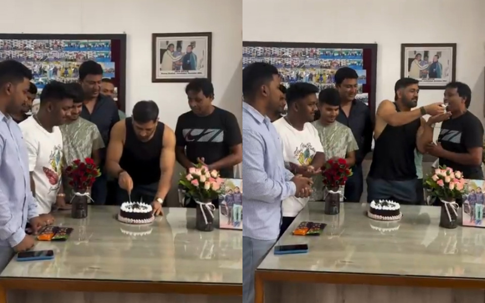 [WATCH]: MS Dhoni celebrates 44th birthday with his friends in Ranchi