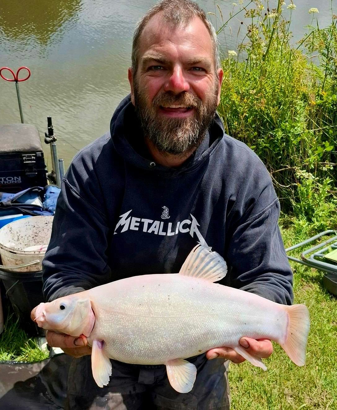 Incredibly rare blue tench banked