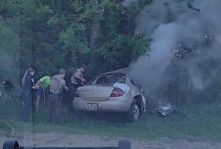 Trapped woman saved from burning vehicle after crash near Mankato golf ...