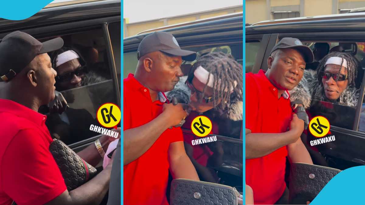 Appiah Stadium kisses Shatta Wale as they link up before the 2025 ...