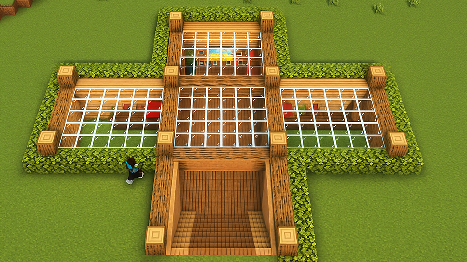 How To Build A Starter House In Minecraft 🏠 | Easy Survival Base ...