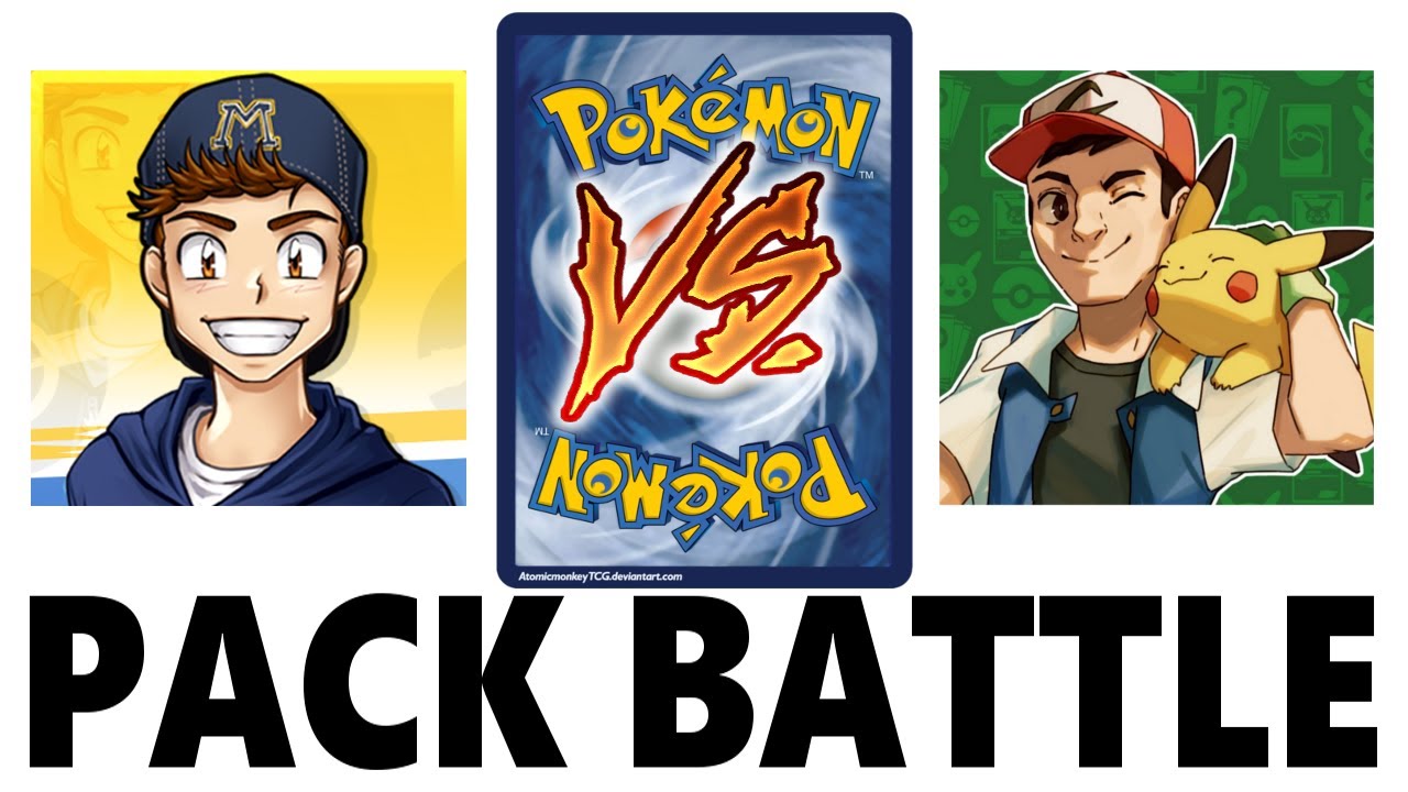 My first ever pack battle! | Opening Pokémon cards vs. Leonhart!
