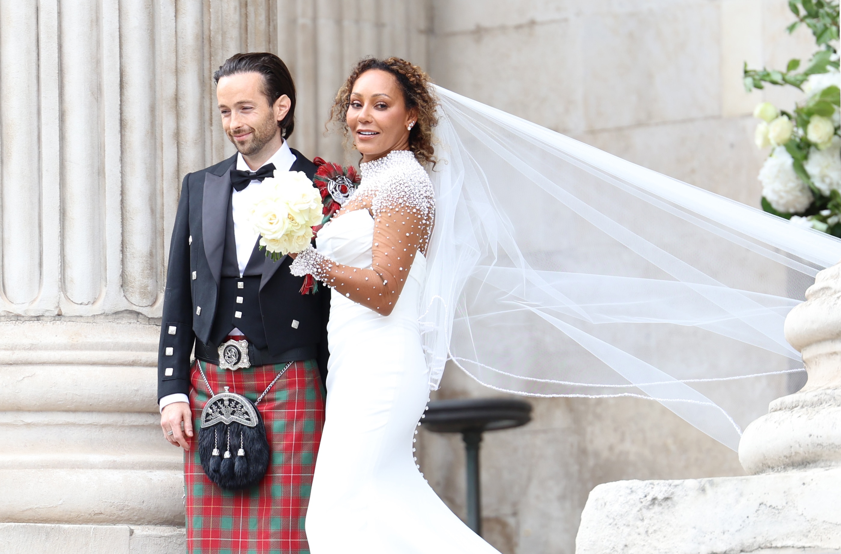 Spice Girls’ Victoria Beckham, Mel C Miss Mel B's Wedding