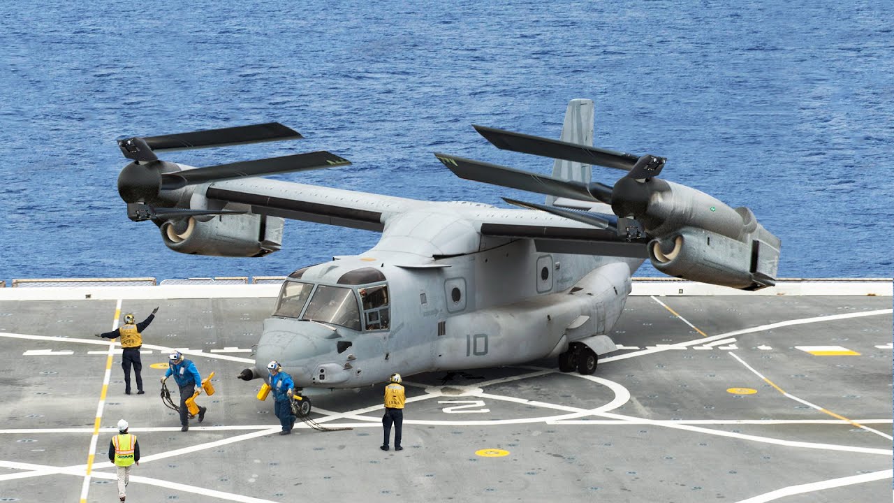 $70 Million US Transformer Helicopter Operates from Aircraft Carrier