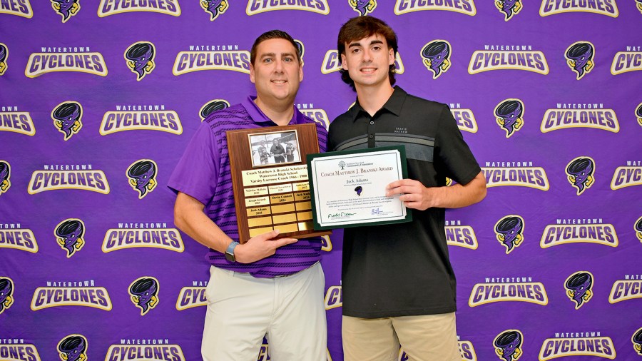 Watertown athlete honored with Coach Branski Award