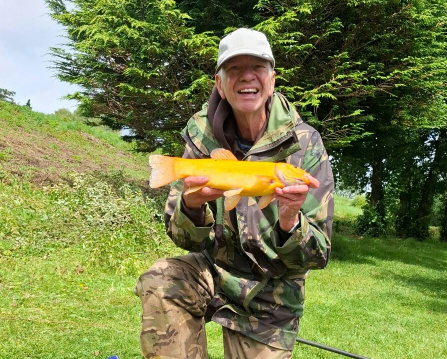 Incredibly rare blue tench banked