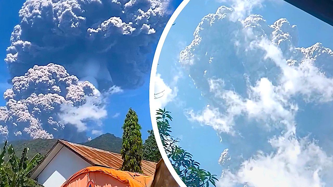 Mount Lewotobi volcano eruption sends ash 11 miles into sky over Indonesia
