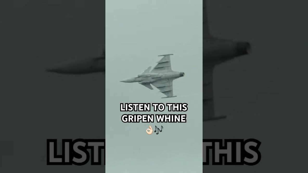 Beautiful SAAB Gripen Whine Sound