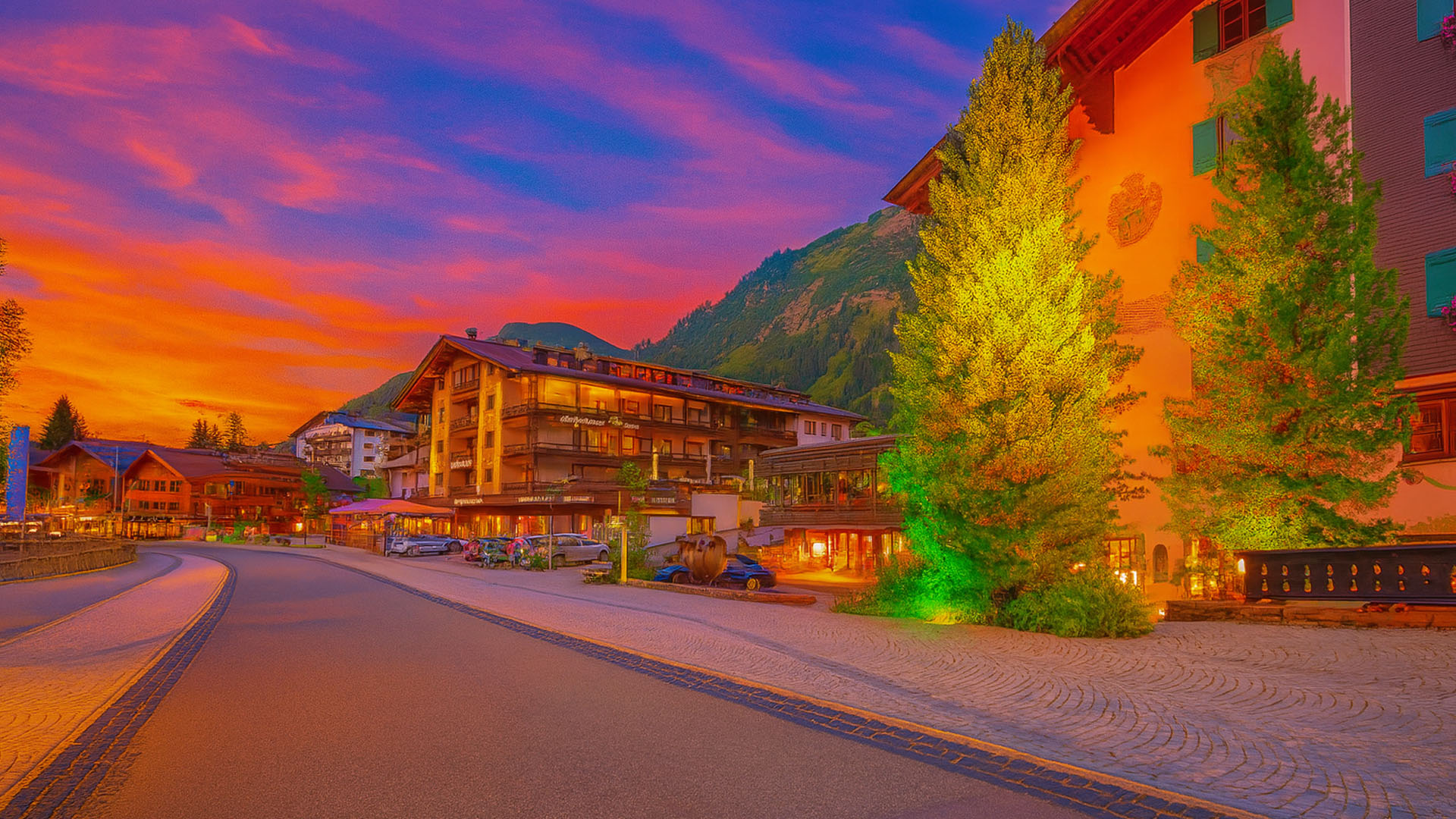 Lech am Arlberg, Austria – Una Passeggiata in un Iconico Albergo Alpino ...
